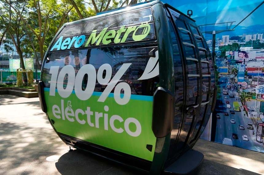 PRESENTAN EL “AERO METRO” NUEVO TRANSPORTE DE PASAJEROS, EN GUATEMALA
