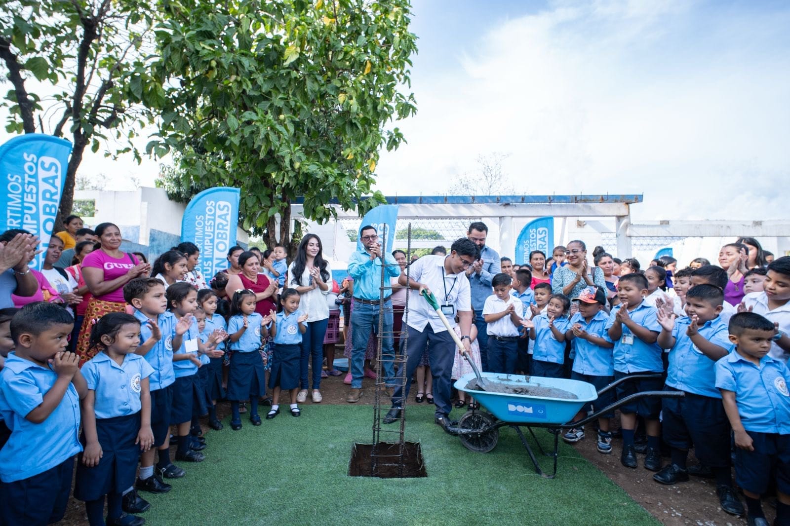 SAN PEDRO PUXTLA TENDRÁ CENTRO ESCOLAR RENOVADO EN CANTÓN EL CORTEZ